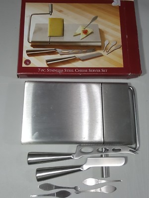 Stainless Steel cheese server set Wine Enthusiast 7 piece (241010640 | eBay