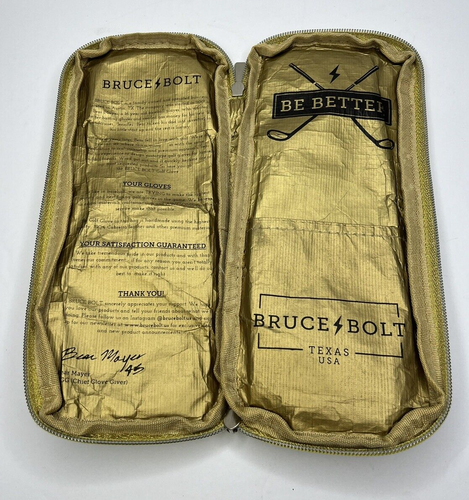 Bruce Bolts Tour Grade Golf Glove Gold Series Large White Left (BAG ...