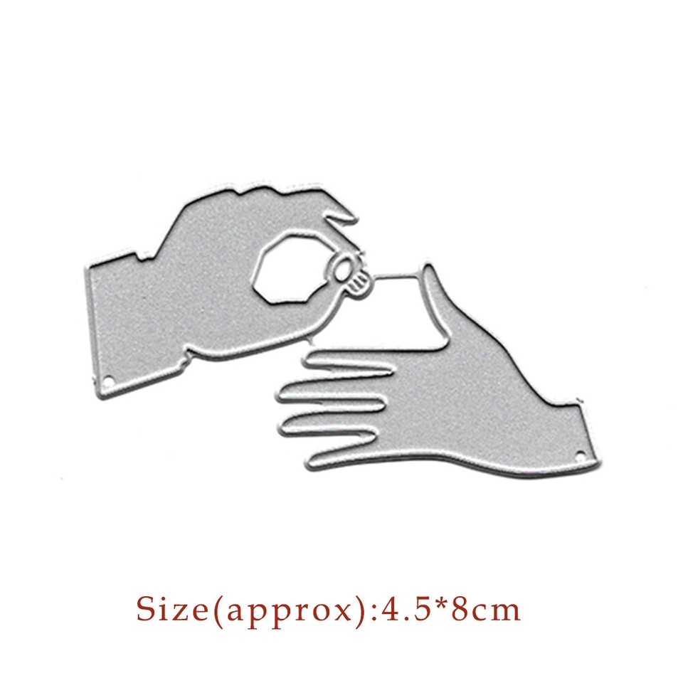 Engagement Wedding Ring Metal Steel Cutting Dies Stencils Scrapbooking ...