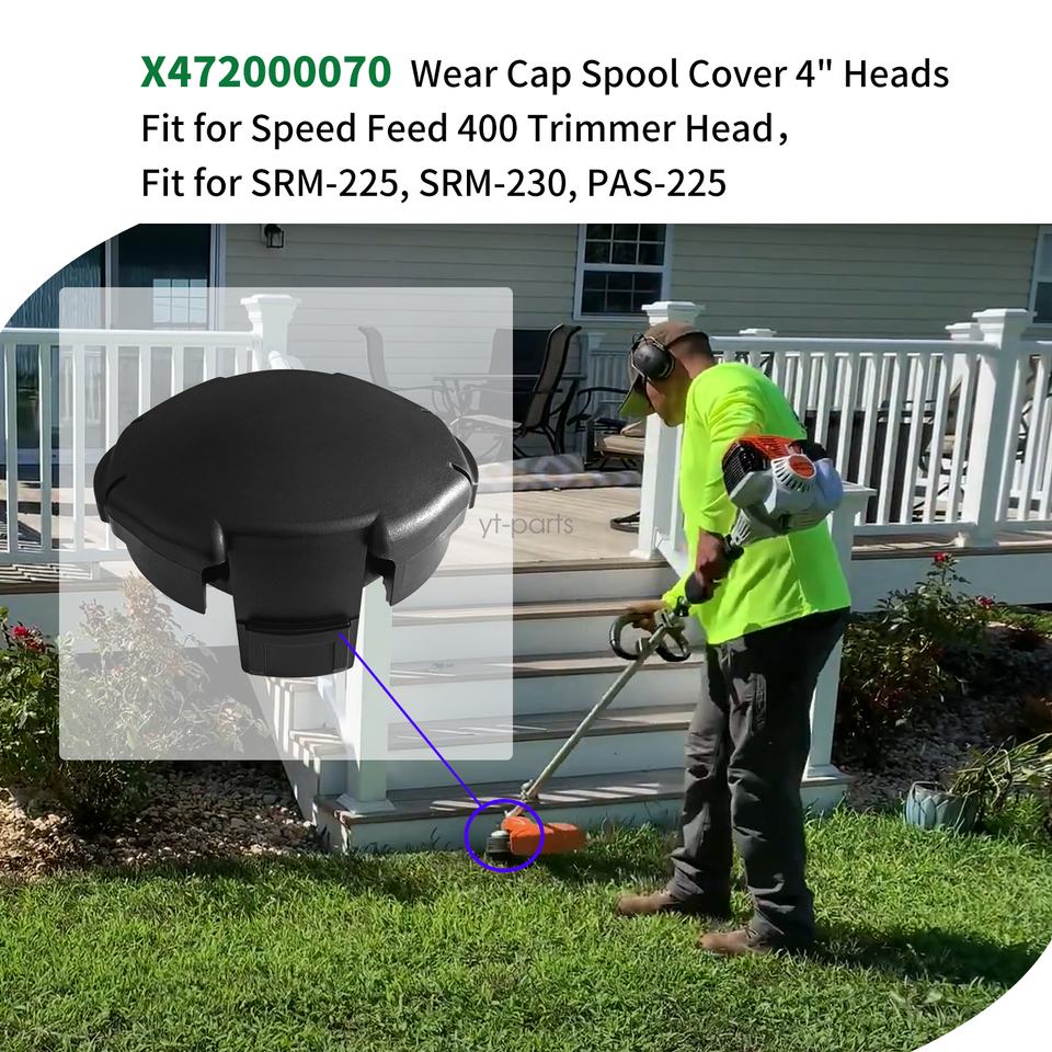 10 pack X472000070 Fits Echo Speed Feed 400 Trimmer Head Cover Cap ...