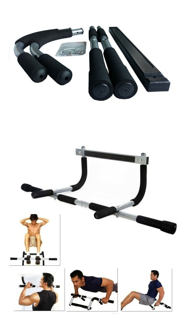 Pro Door Gym Exercise Iron Man Bar Chin Ups Pull Ups Sit Up Bar Fitness