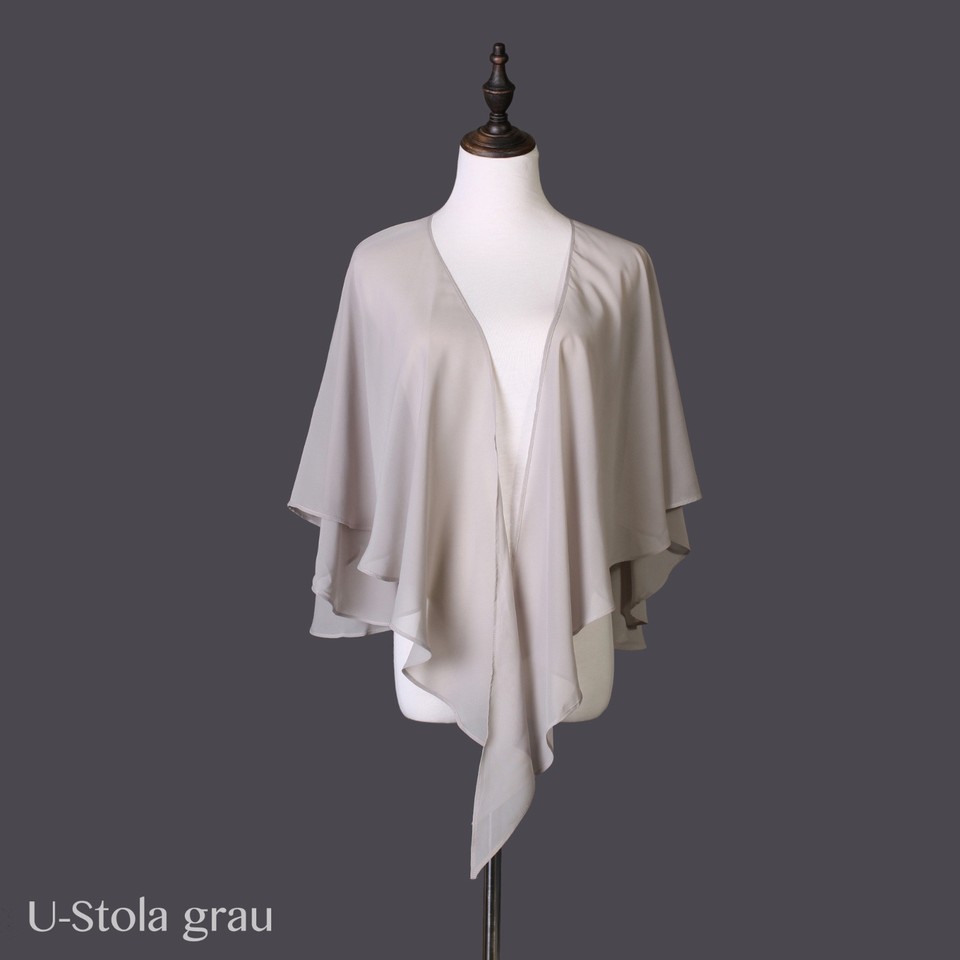 U-Form Stola Schal Tücher Stolen Hochzeit Freizeit Party chiffon Trends ...