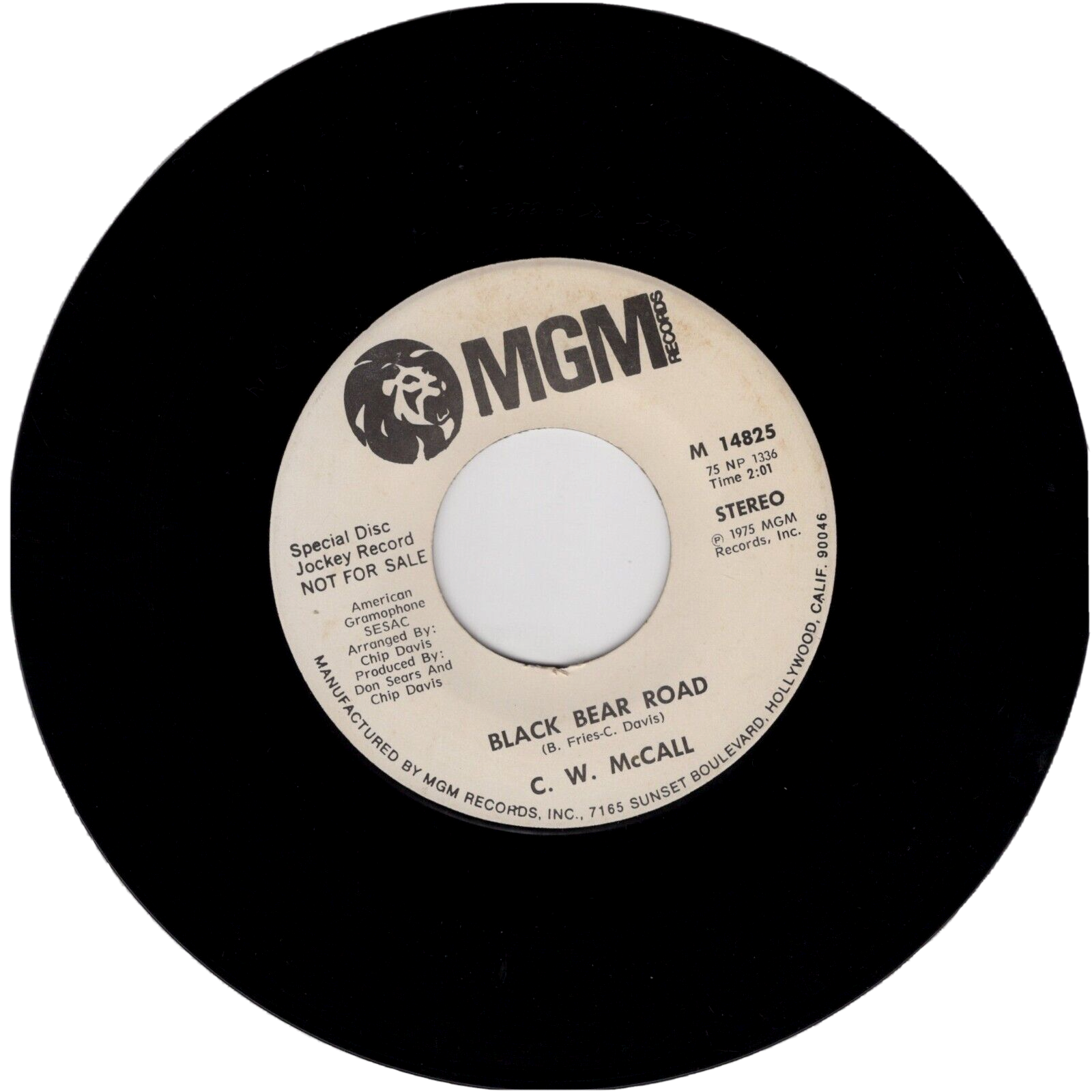 C. W. McCall – Black Bear Road 1975 MGM Promo Country VG+ | eBay