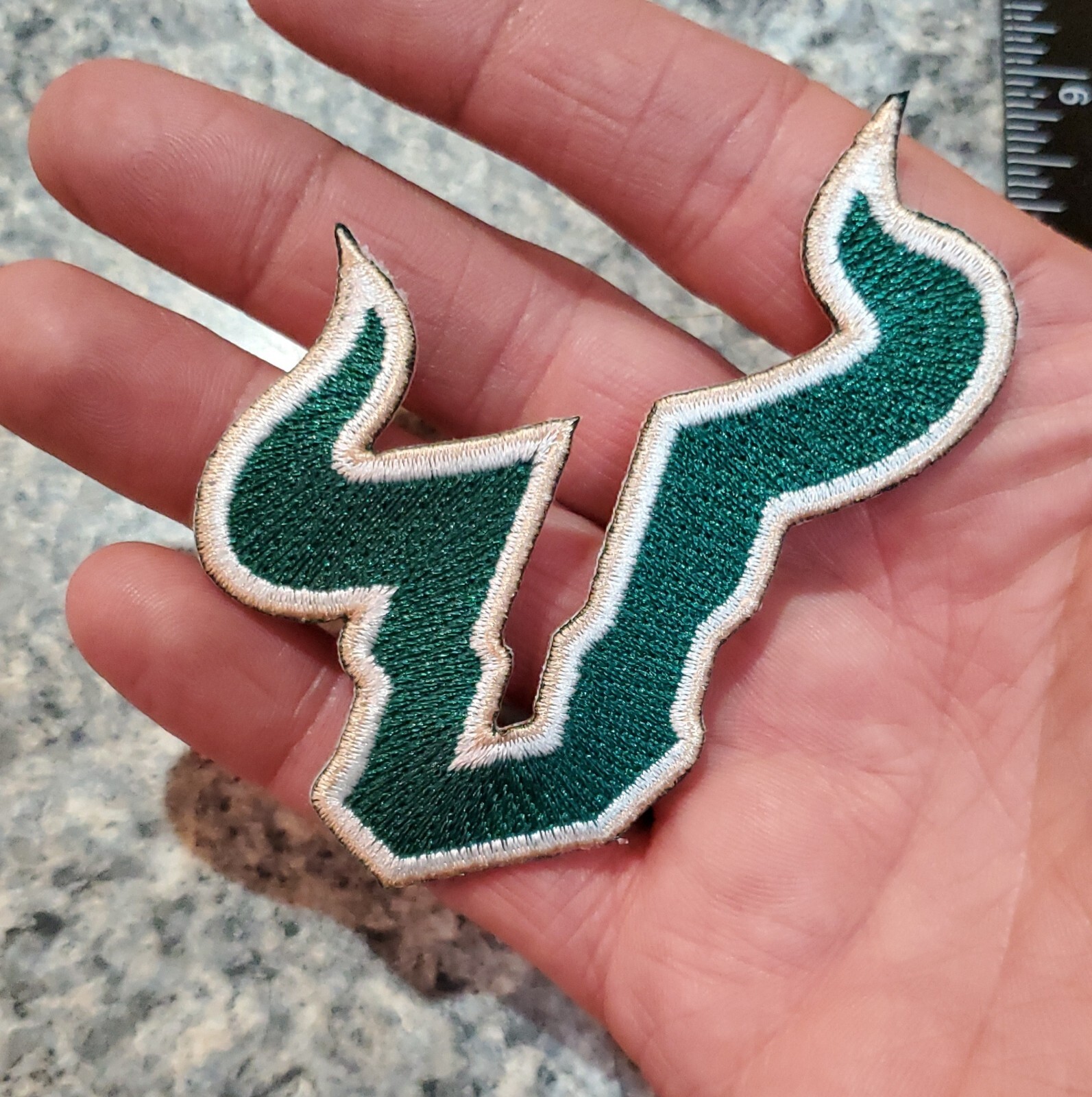 USF South Florida Bulls Vintage Style Patch. Embroidered. Iron On.3"x2 ...