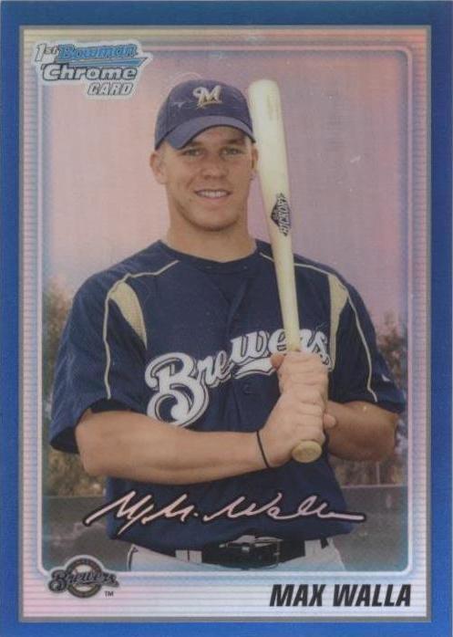 2010 Bowman Chrome - Prospects Max Walla #BCP121 Blue Refractor /150 ...