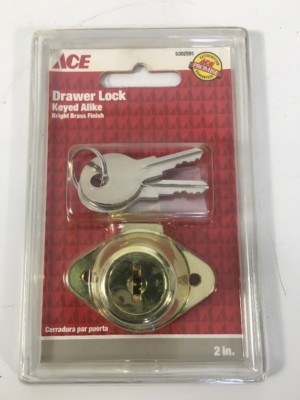 ACE 5302591 Drawer Lock Bright Brass 2" (ACE1) | eBay