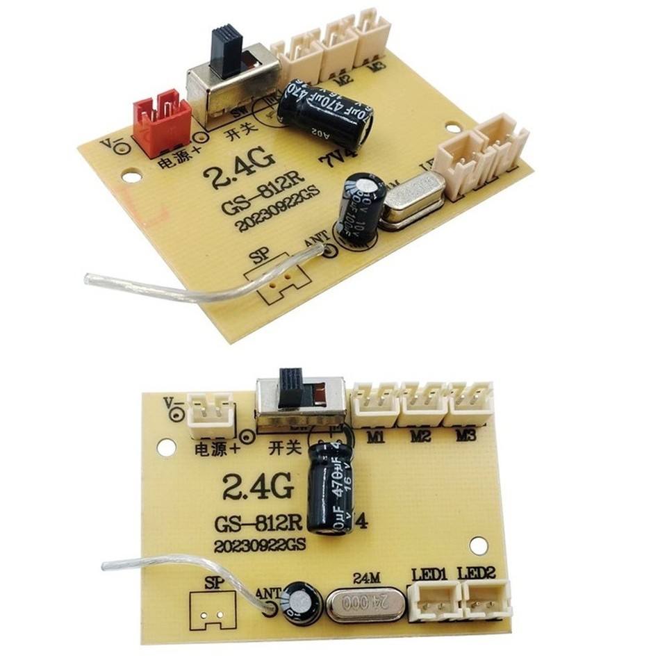 2.4G 6 Channel Remote Control Circuit Board for Brown ABS Engineering ...