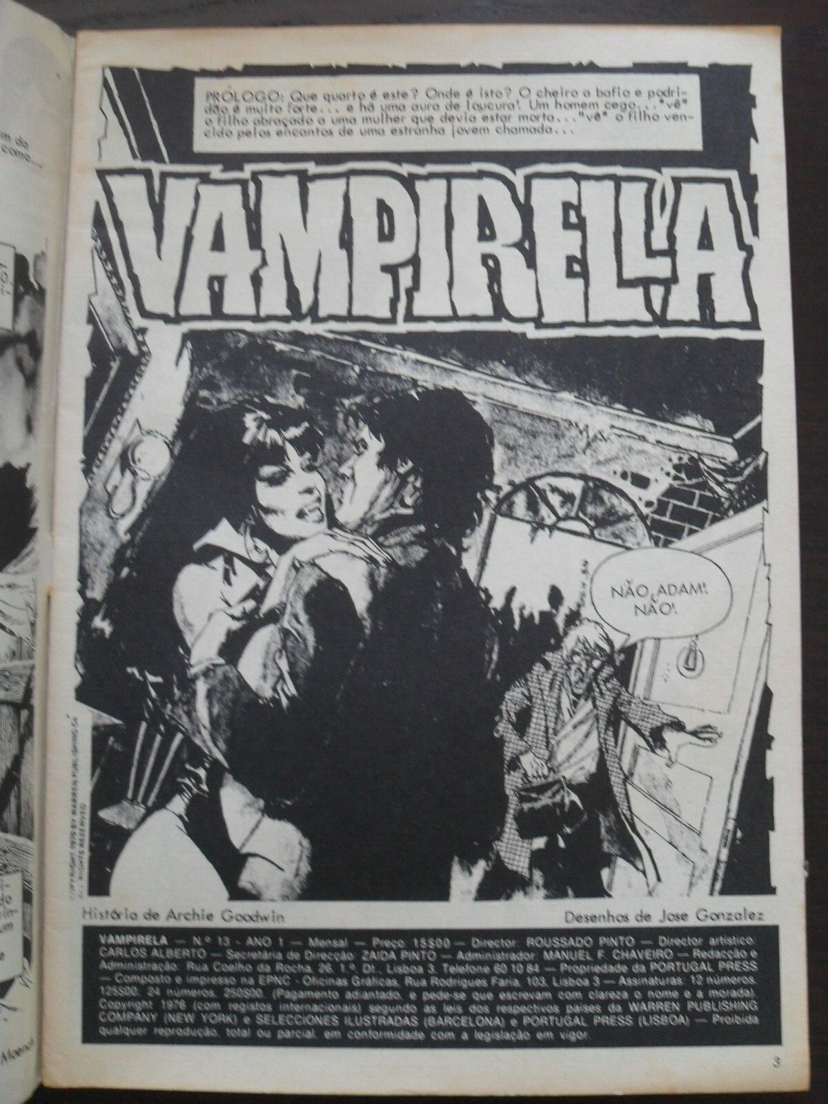 VAMPIRELLA #13 Portugal Press Variant APR Vampirella #24 Warren Mag cvr ...