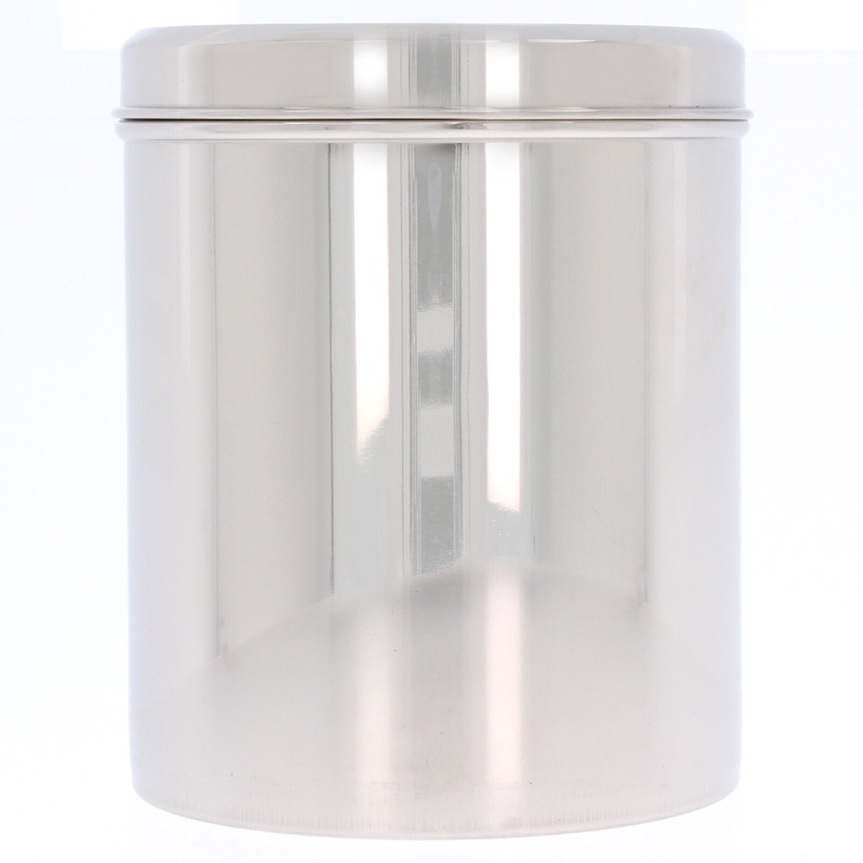 Stainless Steel Canisters Kitchen Storage Tins Dry Food Deep Indian ...