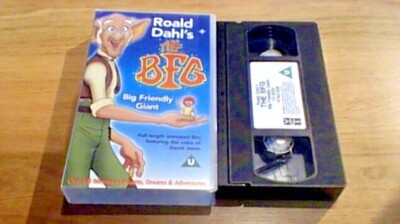 Roald Dahl's The BFG UK PAL VHS VIDEO 1997 David Jason Cosgrove Hall ...