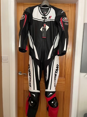 Genuine Kushitani Motorcycle Racing Suit K-0080XX Black, White, Italian ...