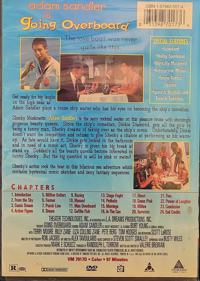 DVD Going Overboard (DVD, 1999, ) Adam Sandler, Billy Bob Thornton 31398701736 | eBay