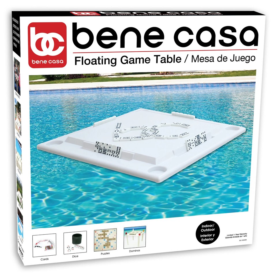 Bene Casa Floating Game Table w/ removable legs for pool or beach party ...