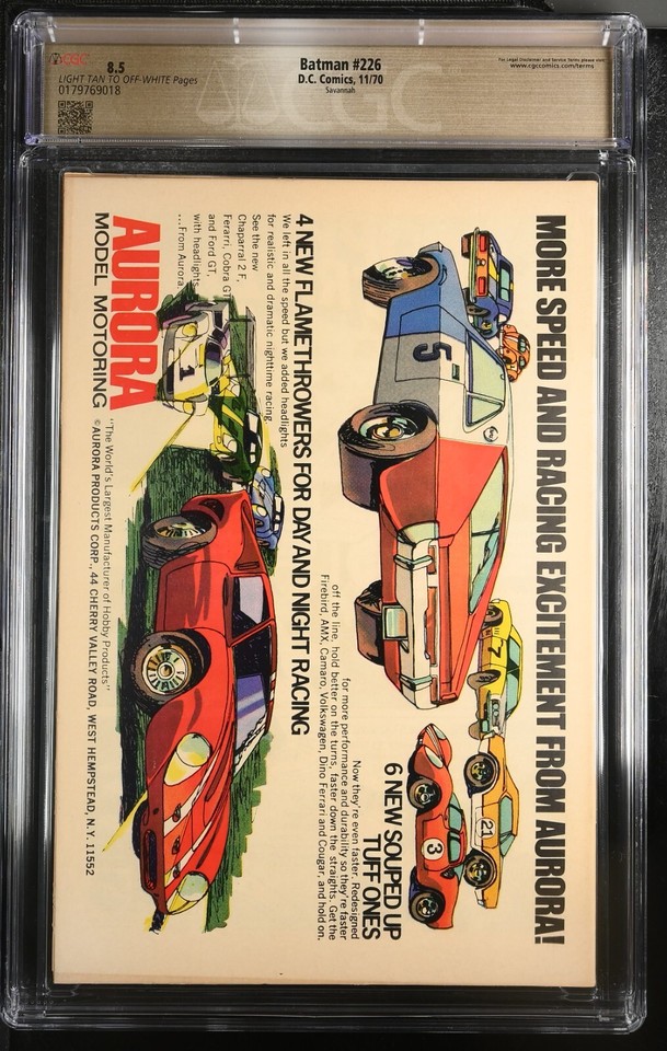 1970 Batman 226 CGC 8.5 Pedigree Man With Ten Eyes Ten-Eyed Man RARE | eBay