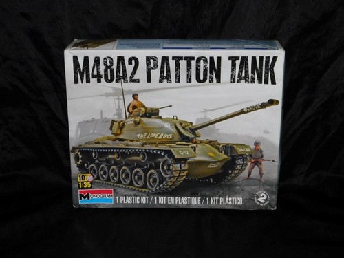 Monogram M48A2 Patton Tank Plastic Model Kit 1:35 Scale Sealed Parts ...