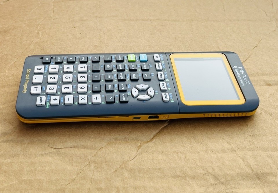 Texas Instruments TI-84 Plus CE Graphing Calculator Color Yellow School ...