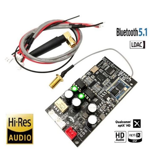 QCC5125 LDAC 5.1 HiFi Bluetooth Audio Receiver ES9038Q2M Dual OPAMP ...
