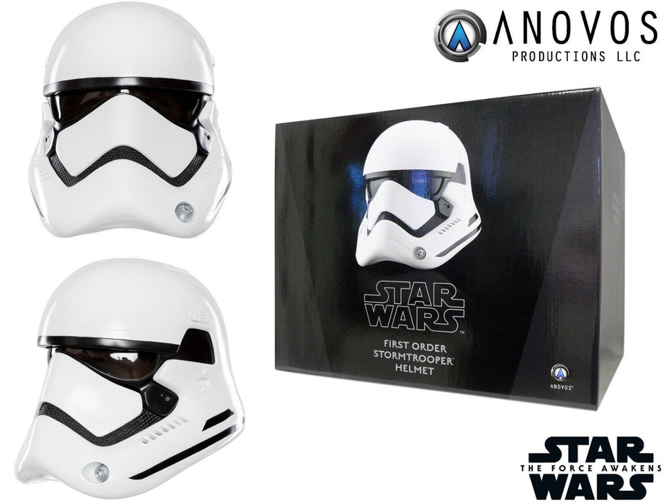 ANOVOS STAR WARS Prop First Order Stormtrooper Prop Replica Helmet New ...