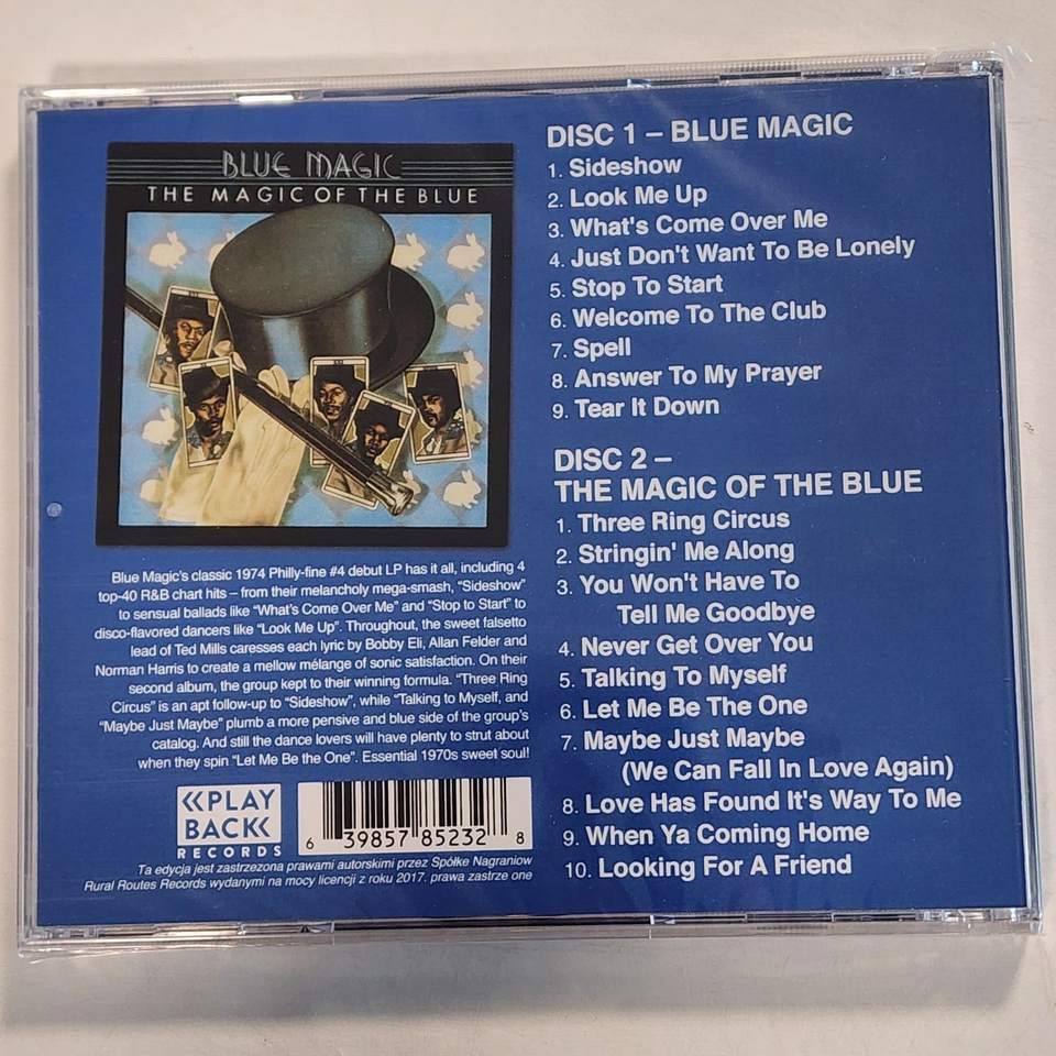 SEALED BLUE MAGIC - TWO BLUE MAGIC LPS ON 2XCD CD 2017 PLAYBACK RECORDS ...