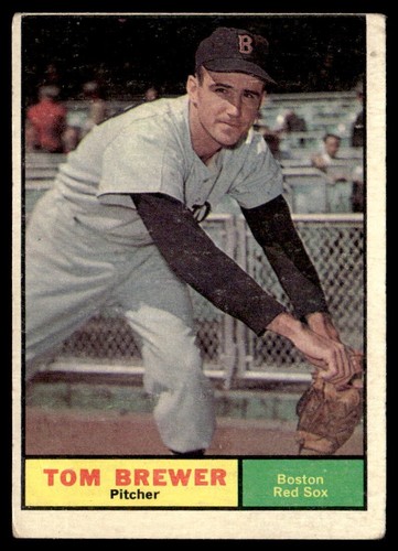 1961 Topps Baseball #434 Tom Brewer Boston Red Sox | eBay