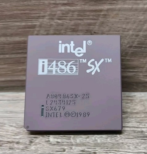Intel i486SX A80486SX-25 SX679 CPU 486 i486 SX 1989 Untested | eBay