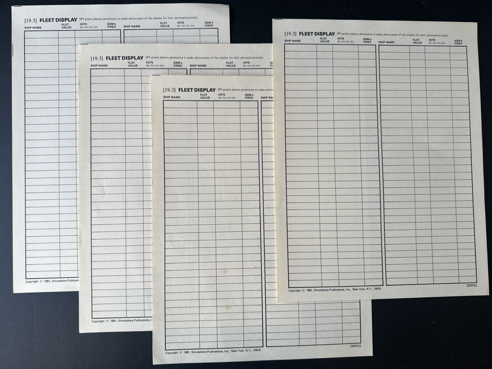 TaskForce: Naval Tactics and Operations in the 1980's (1981) - SPI | eBay