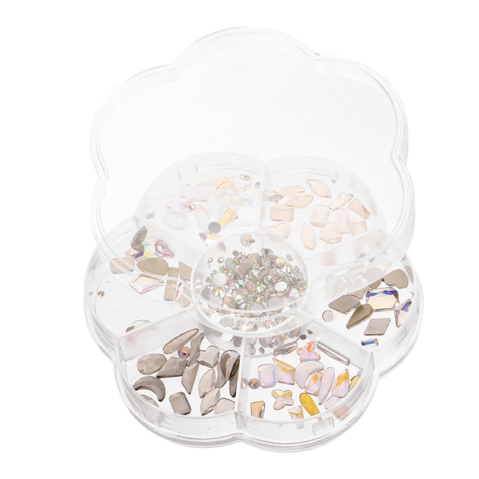 1 Box Rhinestone Nail Art Charms Nail Gems Women Manicure Jewelries ...