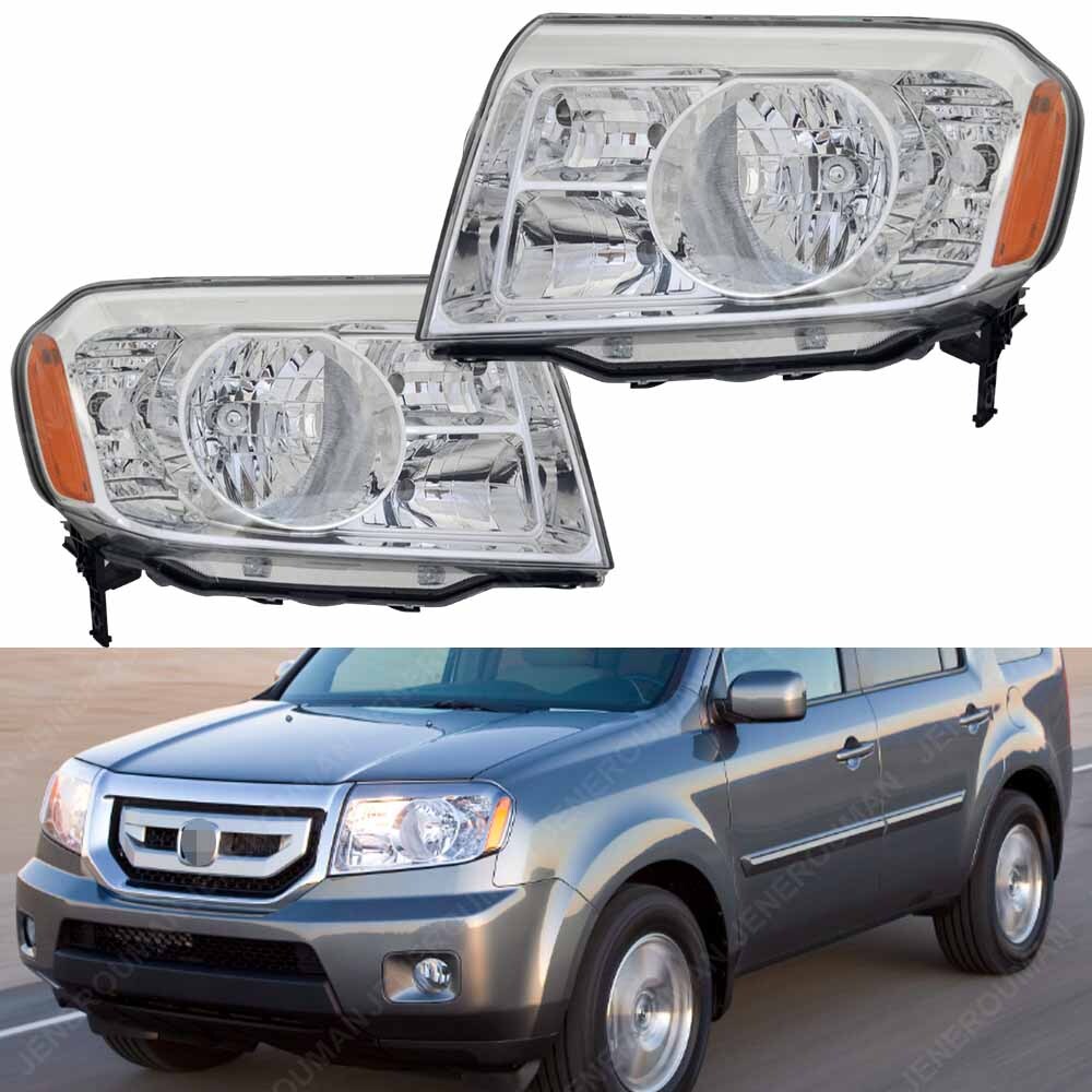 Pair Left Right Side For 2009 2010 2011 Honda Pilot Headlights Head ...
