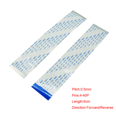 6cm Length FFC/FPC Flexible Flat Ribbon Cable 4P~40P Forward Reverse 0 ...