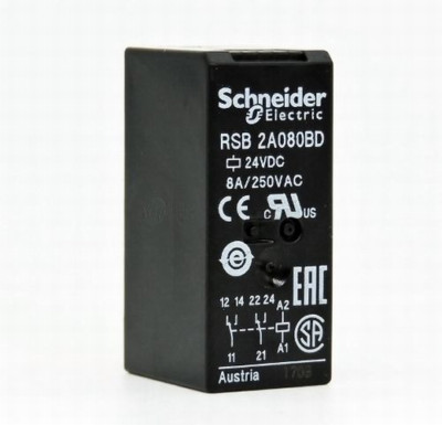 relais Schneider RSB2A080BD 8A 2RT 24VDC =FINDER 415290240010=OMRON ...