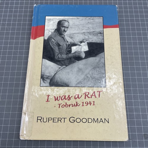 ORIGINAL War Book Hard Cover Military WW2 I Was A Rat Goodman Tobruk ...