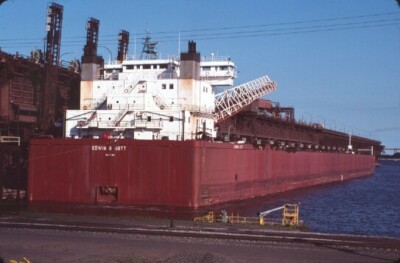SHIP --- MV EDWIN H GOTT (DMIR DOCK DULUTH MN) ORIGINAL SLIDE 08-19-08 ...