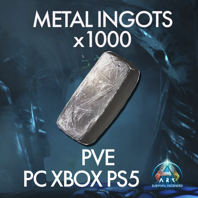 Ark Survival Ascended PvE Resources - Metal Ingots x1000 | eBay