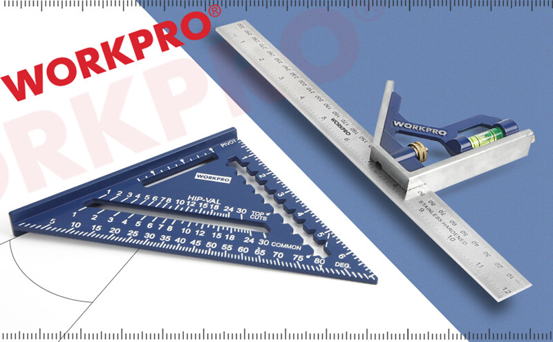 WORKPRO Rafter Square Combination Square Tool Set Rafter Square Layout ...