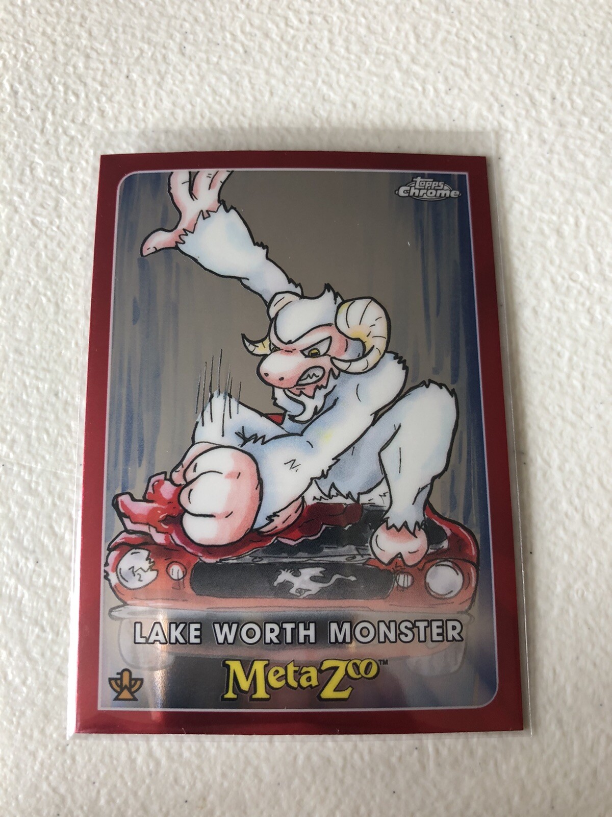 2022 Topps Chrome Metazoo Lake Worth Monster Red Refractor Base #108 ...