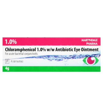 Chloramphenicol 1% Eye Ointment 4g Conjunctivitis Bacterial Infection ...