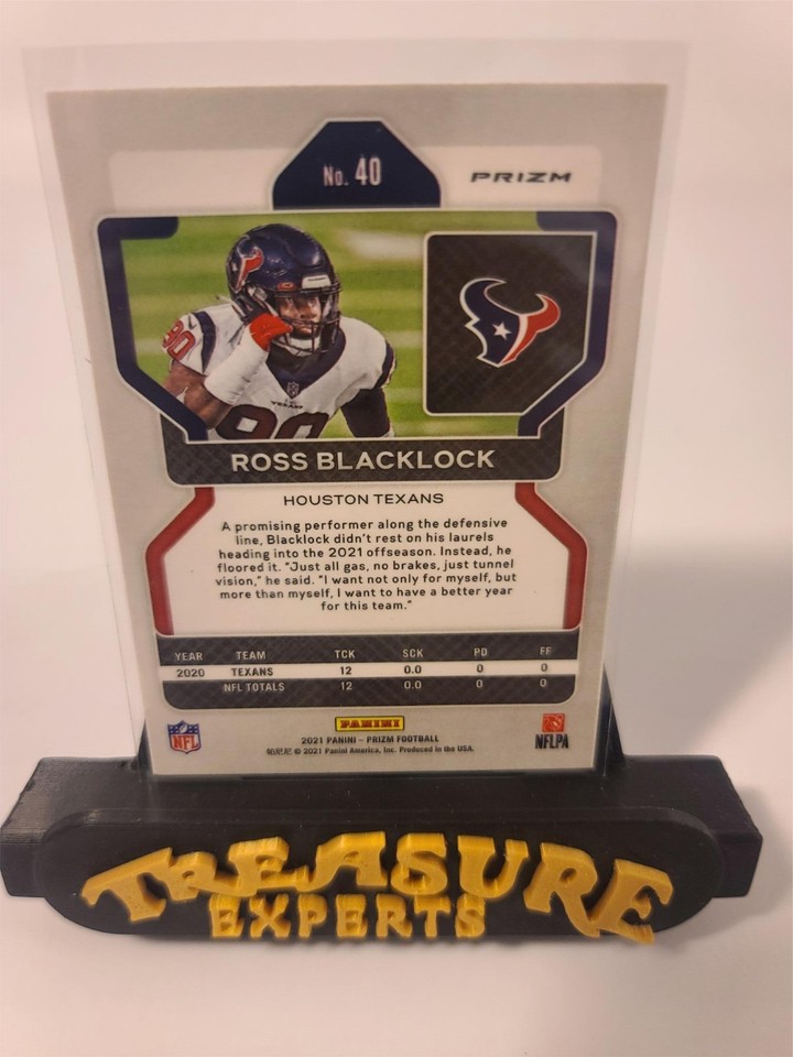 2021 Prizm #40 Ross Blacklock Pink Parallel Titans Football Card NM-MT ...