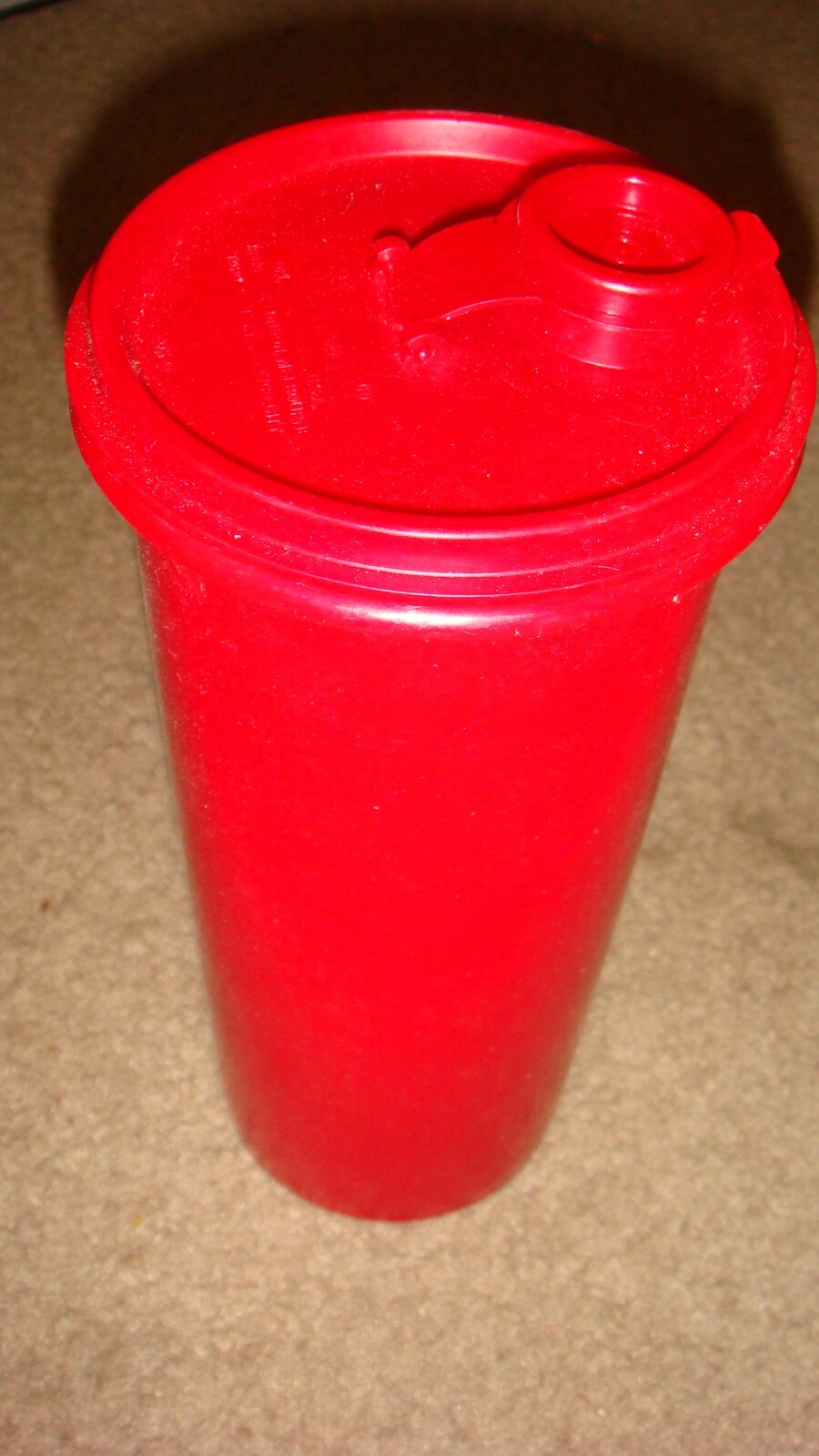 Vintage Red Tupperware Pitcher 262-14 Handolier Snap Lid 603-2 Spout ...