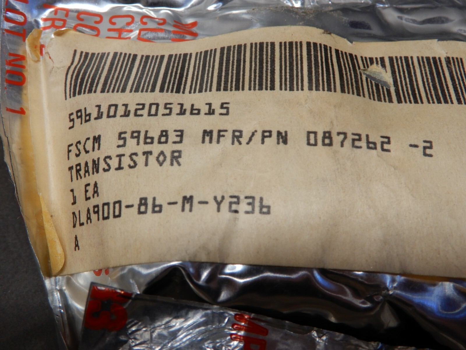 Texas Instruments (Britain) 087262-2 NPN Silicon Transistors Military ...