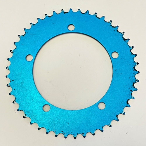 Old School BMX – Vintage Blue 46T Chainring 130 BCD | eBay