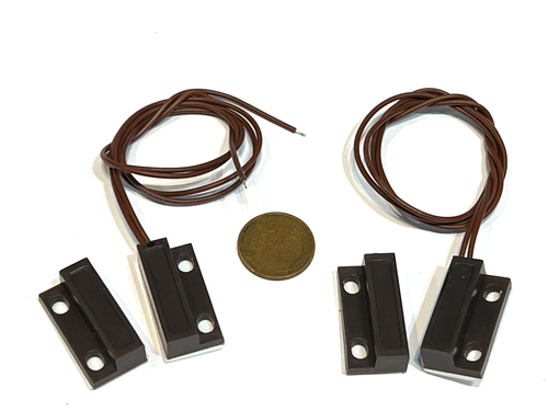 2 Brown Latching magnetic reed switch proximity sensor wired Normally ...