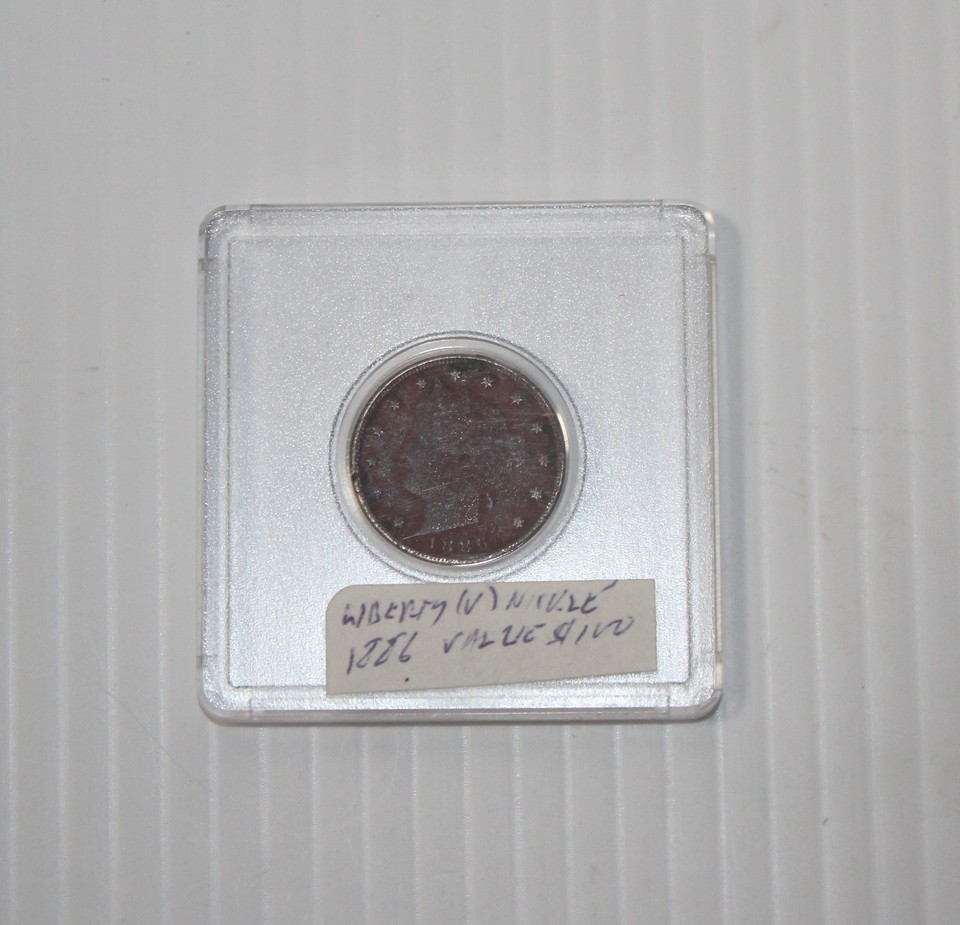 1886 Liberty Head V Nickel 5 Cents U.S. Coin Key Date Hard to Find Low ...