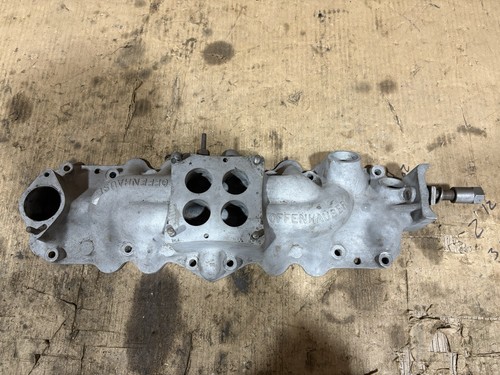 1949-1953 Offenhauser Ford Flathead 1X4 4-Barrel Intake Manifold 8BA ...