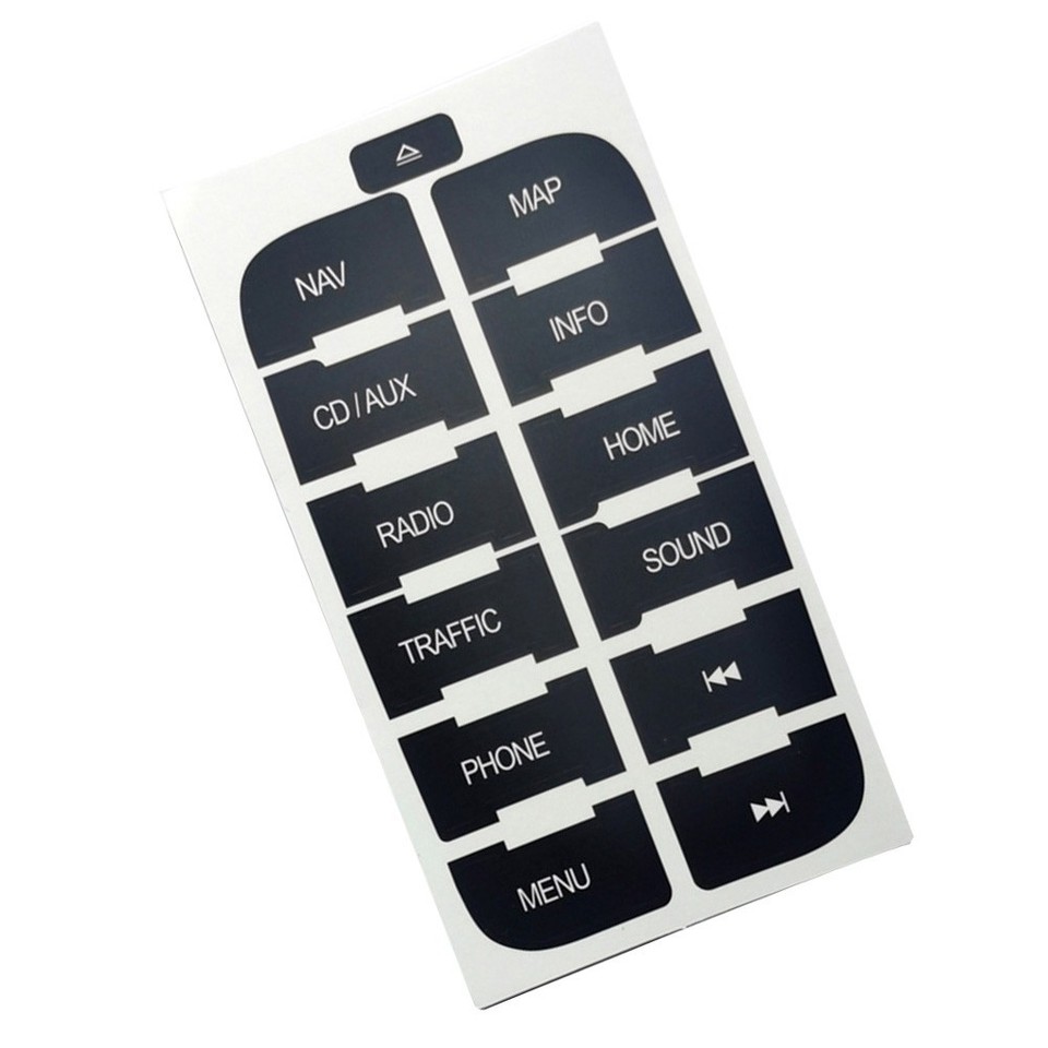 Easily Install Repair Decal Sticker Push Button 2 Pieces Auto Parts ...
