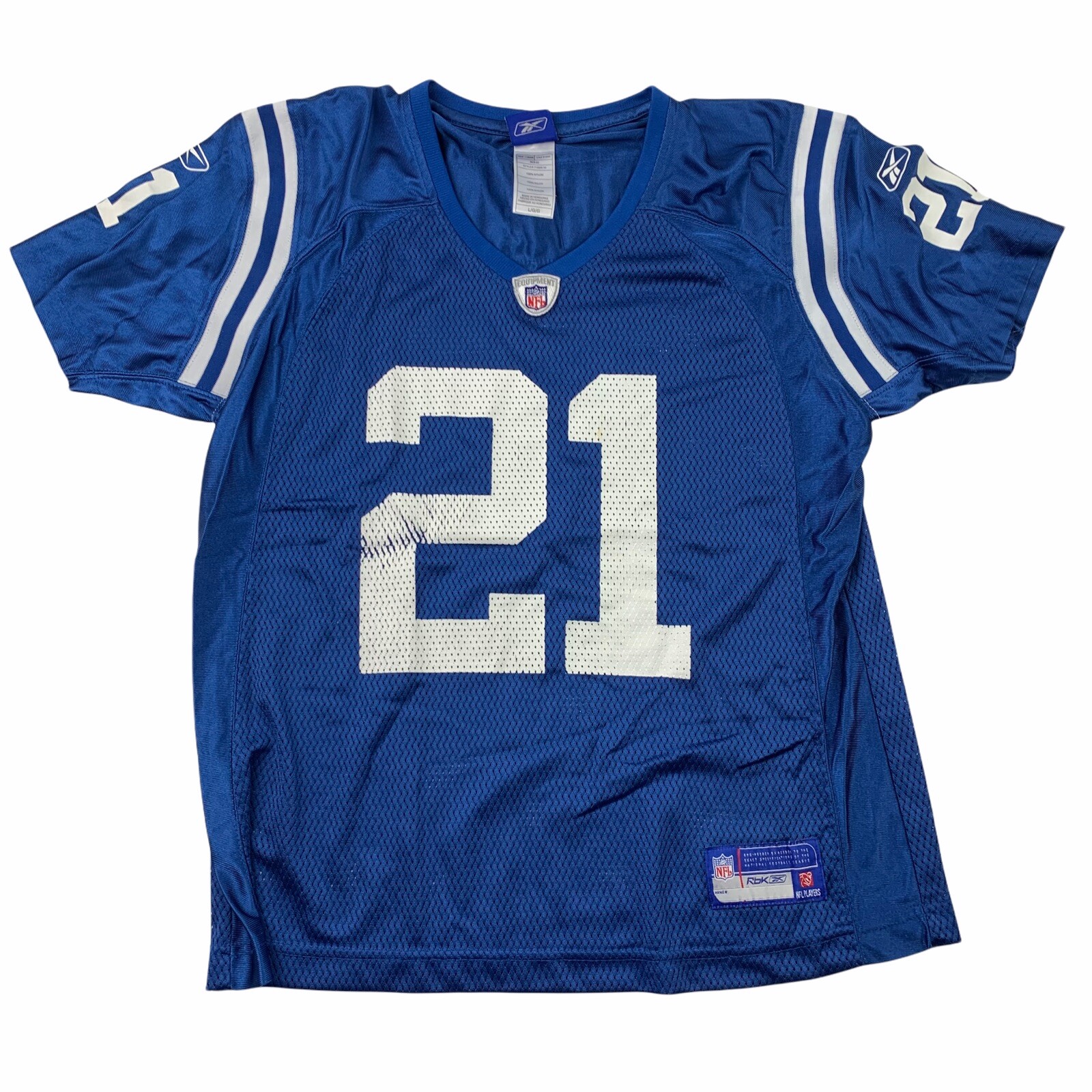 Reebok Women's NFL Jersey Indianapolis Colts Bob Sanders #21 Blue Sz ...