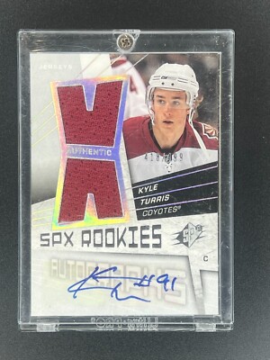 2008-09 Upper Deck SPx Kyle Turris Rookie Jersey Autograph Auto RC /499 ...