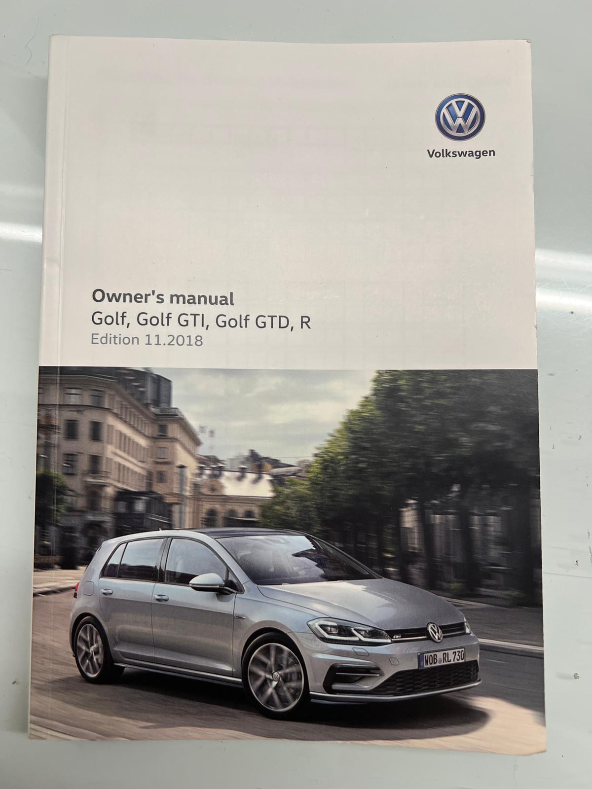 VOLKSWAGEN GOLF GTI GTD R MK7.5 OWNERS PACK / HANDBOOK / MANUAL 17-20 ...