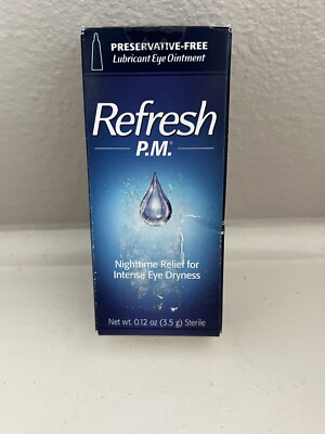 Refresh PM P.M. Lubricant Eye Ointment 0.12 oz Exp 12/2024. Imperfect ...