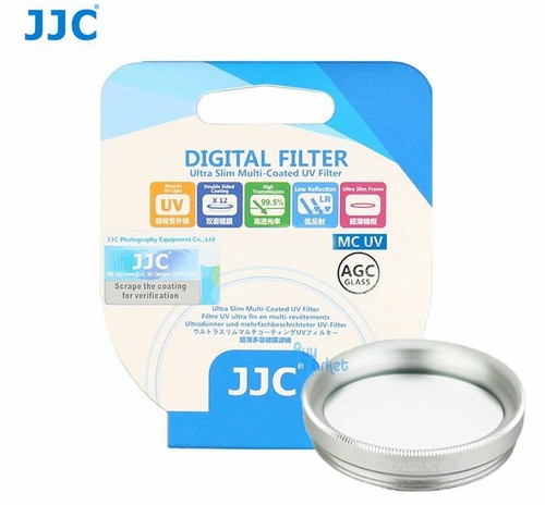 JJC MCUV 40.5mm SILV. Ultra Slim Multi Coated UV Ultraviolet Absorb ...