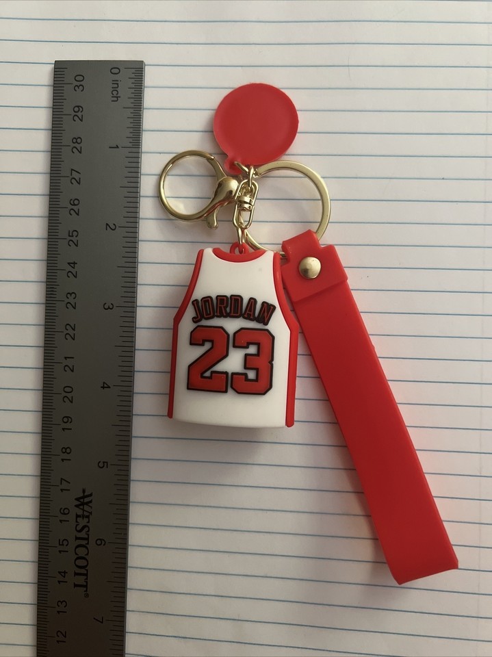 Chicago Bulls Michael Jordan #23 Rubber And Metal Keychain New! Fast ...